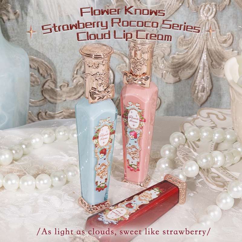 Flower Knows Strawberry Rococo Series Cloud ลิปสติก เนื้อครีม 3.5 มล ...