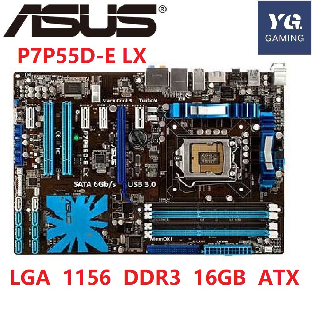☜Asus P7P55 WS Supercomputer Desktop Motherboard P55 Socket LGA 1156 i3 ...