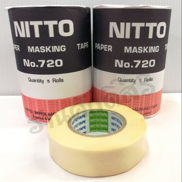 เทปกระดาษกาว Nitto สำหรับลอกเลขตัวถังรถ งานพ่นสี อบสี รถยนต์ Shopee