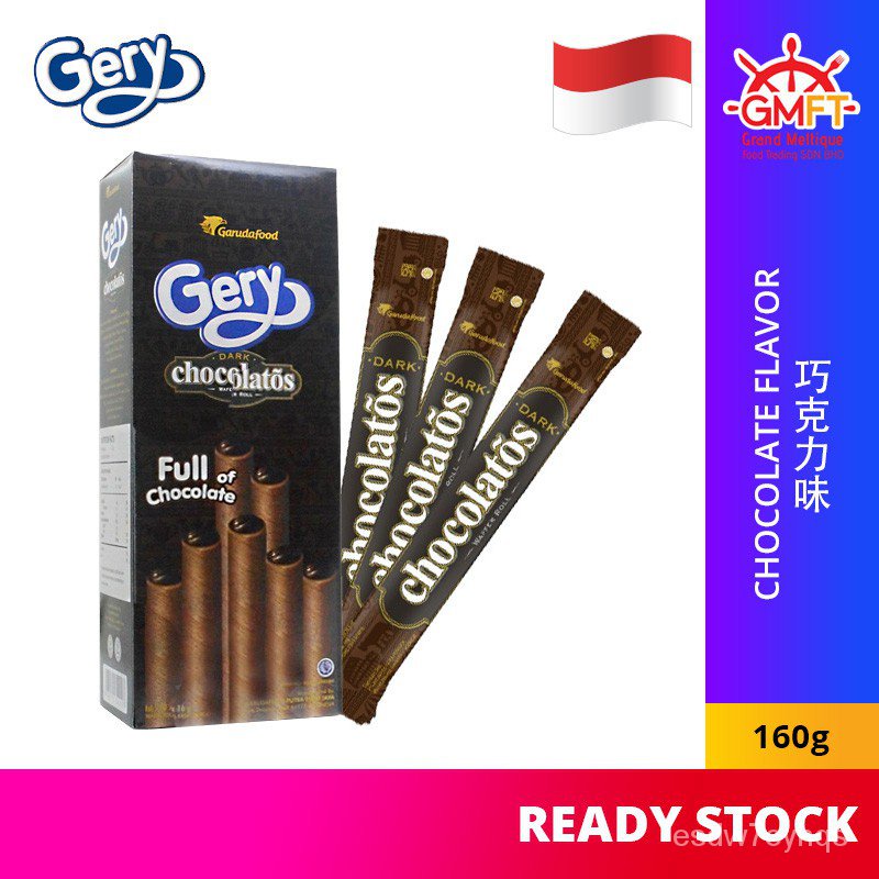 Gery Dark Chocolatos Wafer Rolls Chocolate & Dark Chocolate Wafer Rolls ...