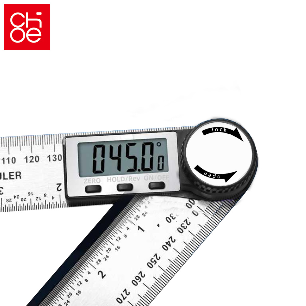 Co-He Carbon Fibre Multi-function Angle Finder Digital Protractor Ruler ...