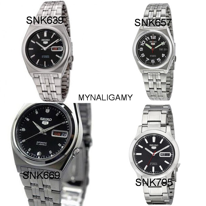 SEIKO 5 รุ่น SNKA23 SNKE63 SNK391 SNK617 SNK639 SNK657 SNK669 SNK795 ...