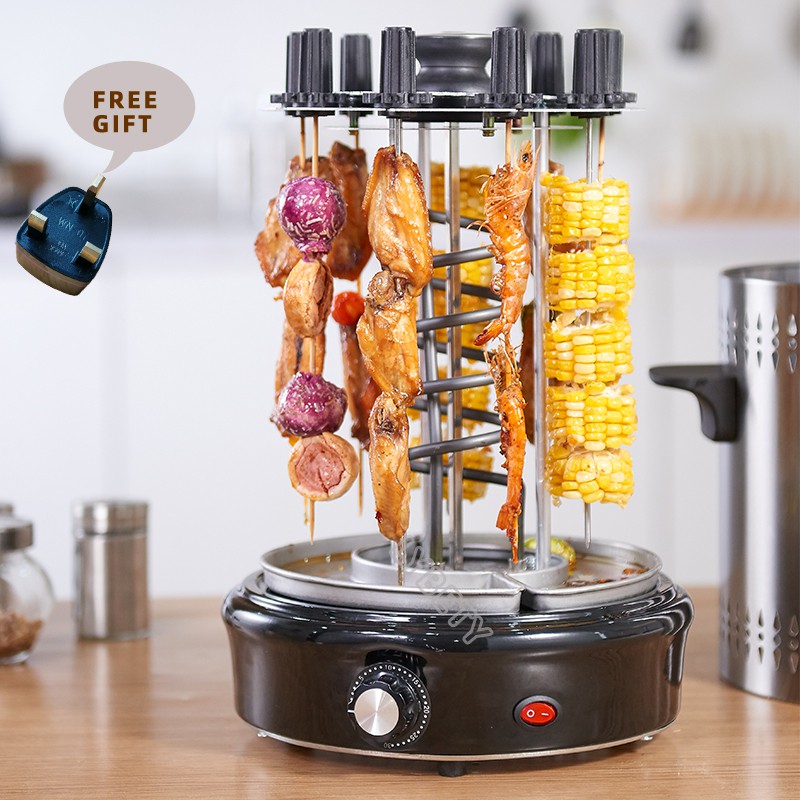 Haoluck Vertical Electric Bbq Kebab Grill Machine Automatic Rotating ...