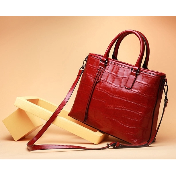 Munoor 100% Genuine Cow Leather Women Tote Bags Casual Business Women ...