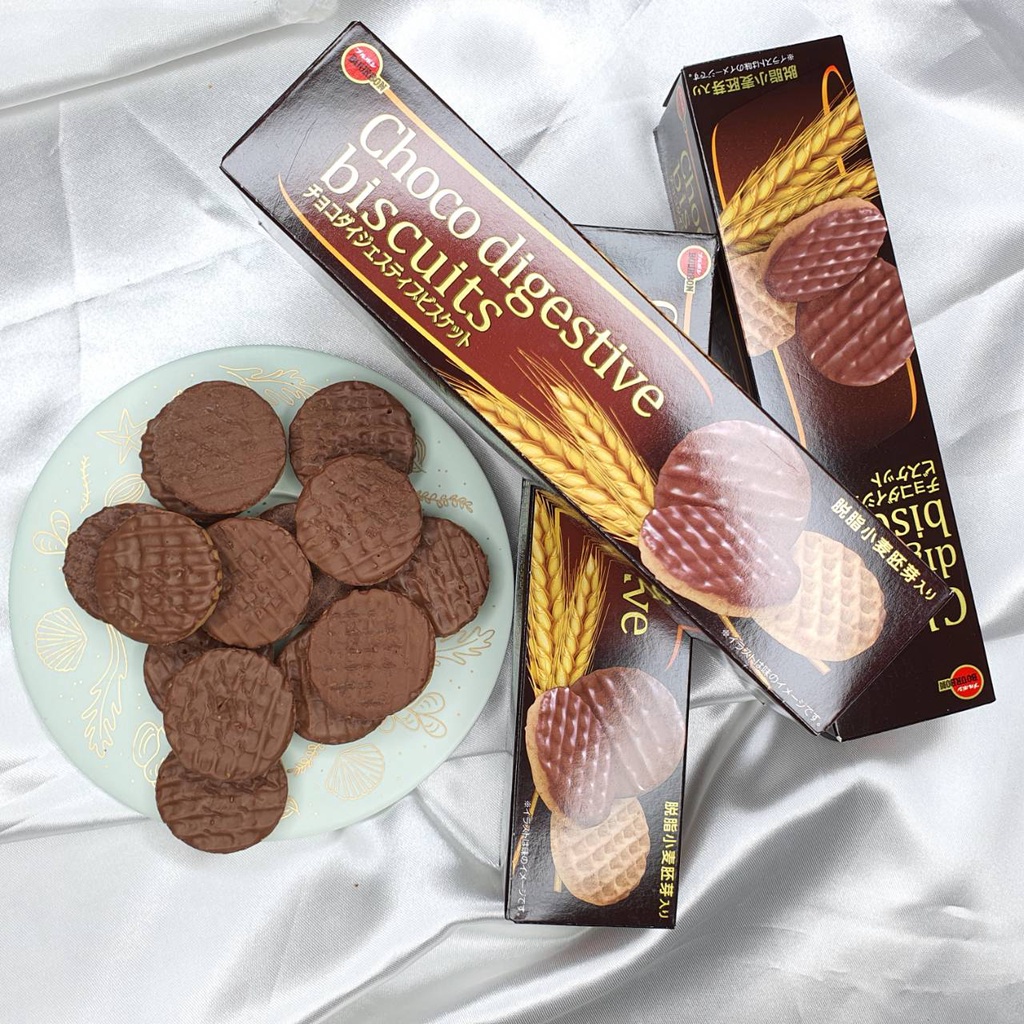 BOURBON Choco Digestive Biscuits บิสกิตไดเจสทีฟ เคลือบช็อคโกแลต จาก ...