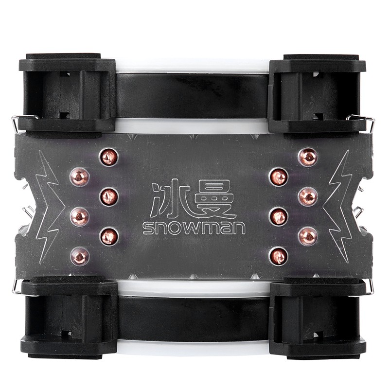 SNOWMAN 4PIN CPU cooler 6 heatpipe RGB LED Double fans cooling 12cm fan ...