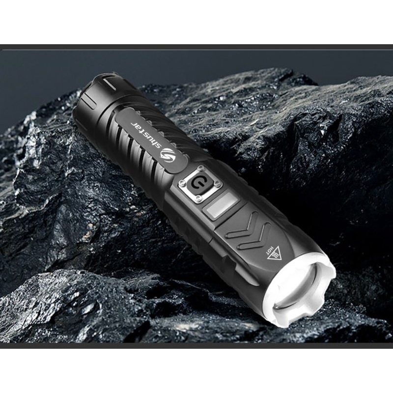 Torch Light Super Bright 4 Core P90 LED Flashlight with Display ...