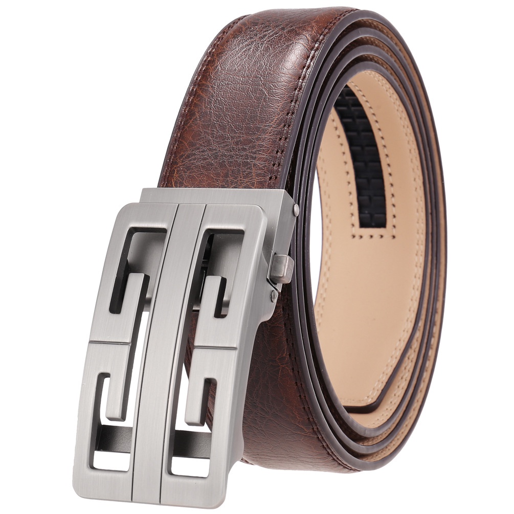 Men Belts Designer Buckle Genuine Cow Leather Formal Ceinture Homme ...