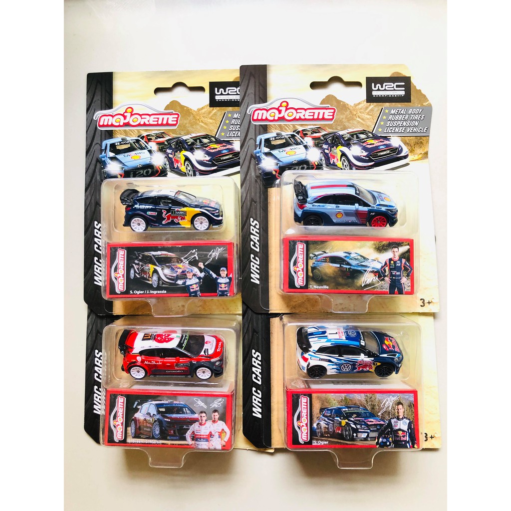 Majorette WRC set 4 คัน ล้อยาง แพคไม่สวยยับ | Shopee Thailand