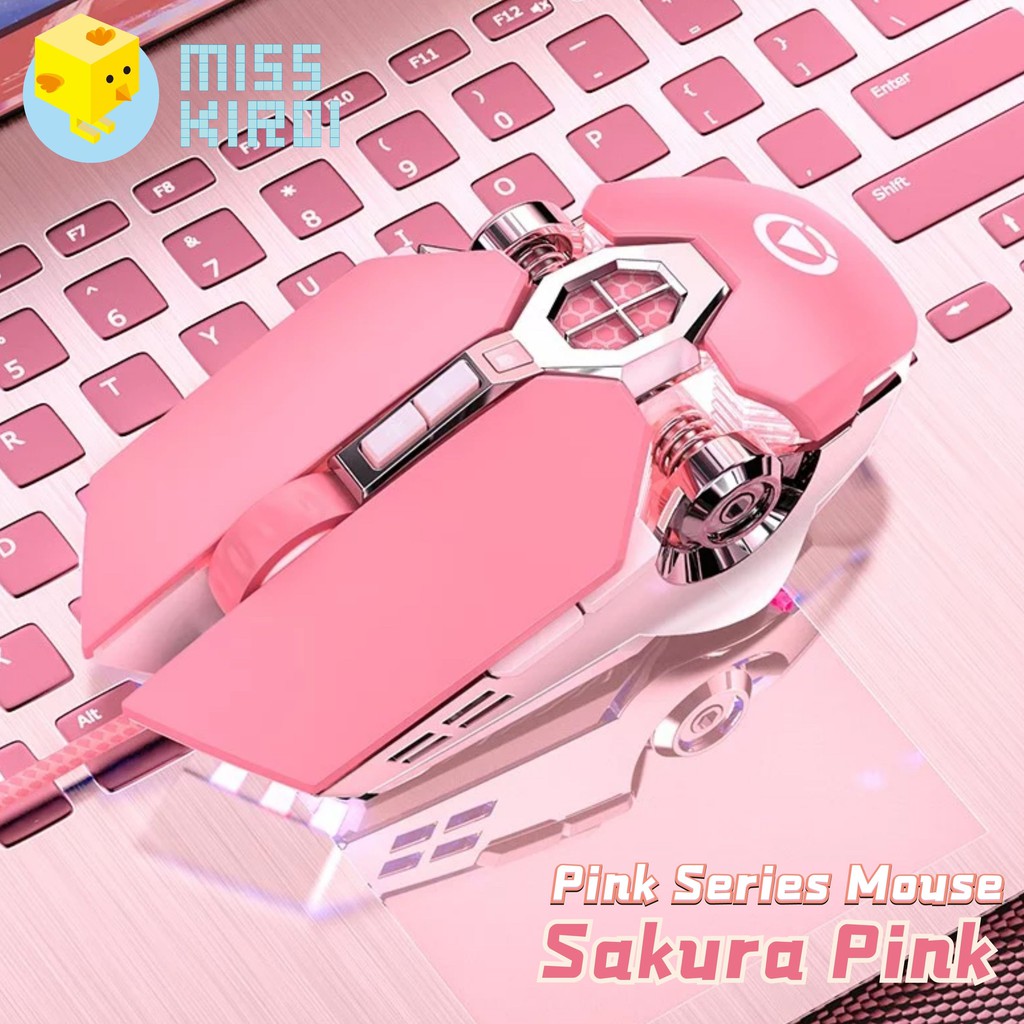 Sakura Pink G3OS Optical Office Gaming Mouse เมาส์เกมมิ่ง ออฟติคอล ตั้ง ...