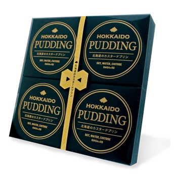 Hokkaido custard pudding 4 pieces - niji.iro - ThaiPick