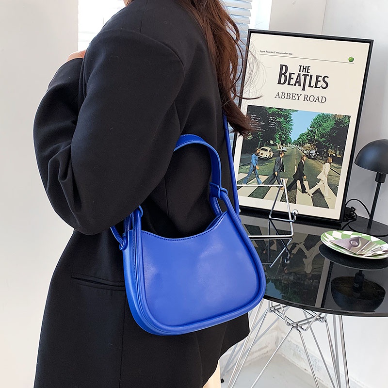 LEFTSIDE Shoulder Crossbody Bag for Women39s Designer 2022 Solid Color ...