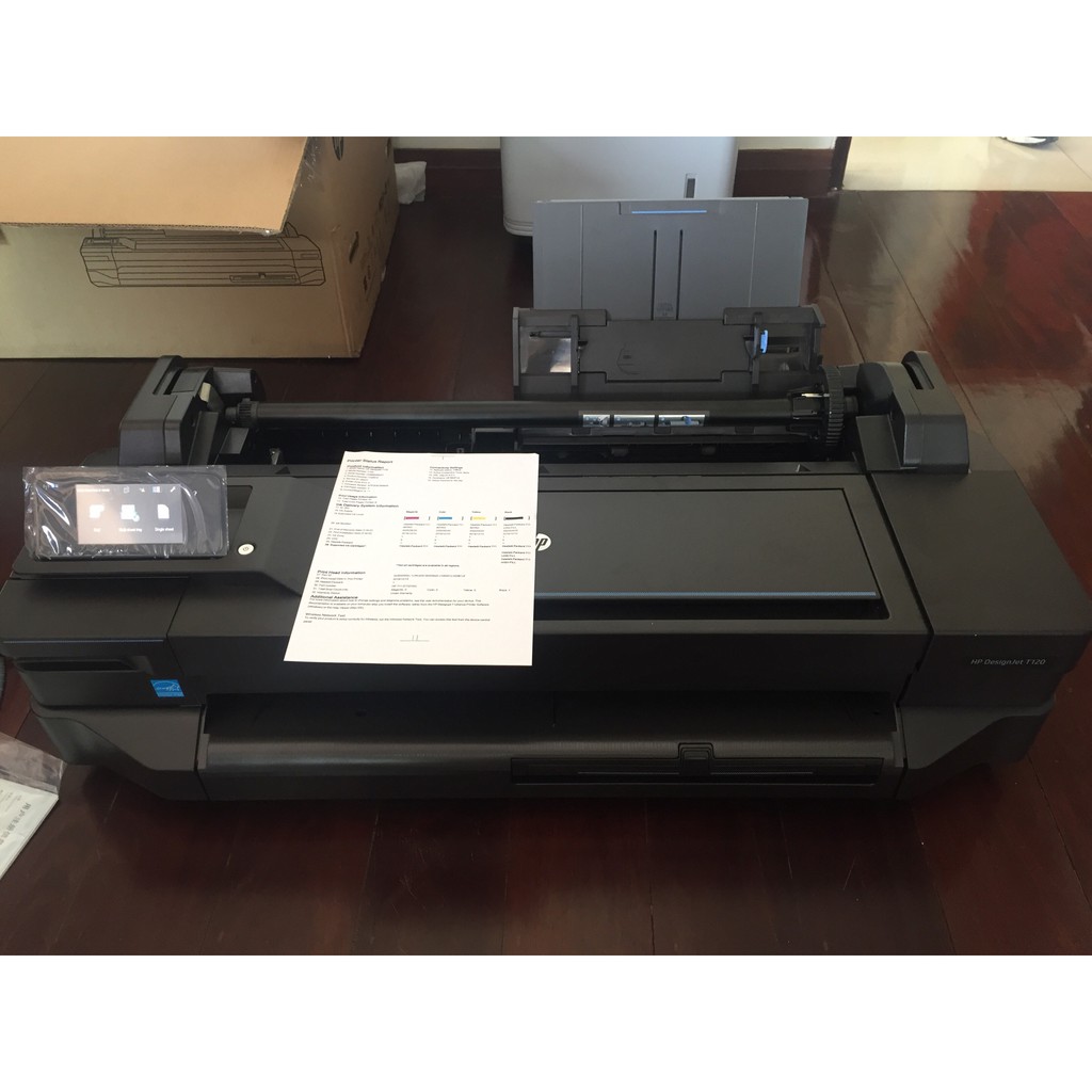 HP DesignJet T120 24-in Printer เครื่องปกติค่ะ ใหม่มาก 99% แถมหมึก 4 สี ...
