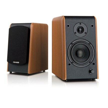 Microlab B77BT Bluetooth Speaker ลำโพงมอนิเตอร์ (รองรับบลูทูธ) - (Brown) - xc2uaiq67n - ThaiPick
