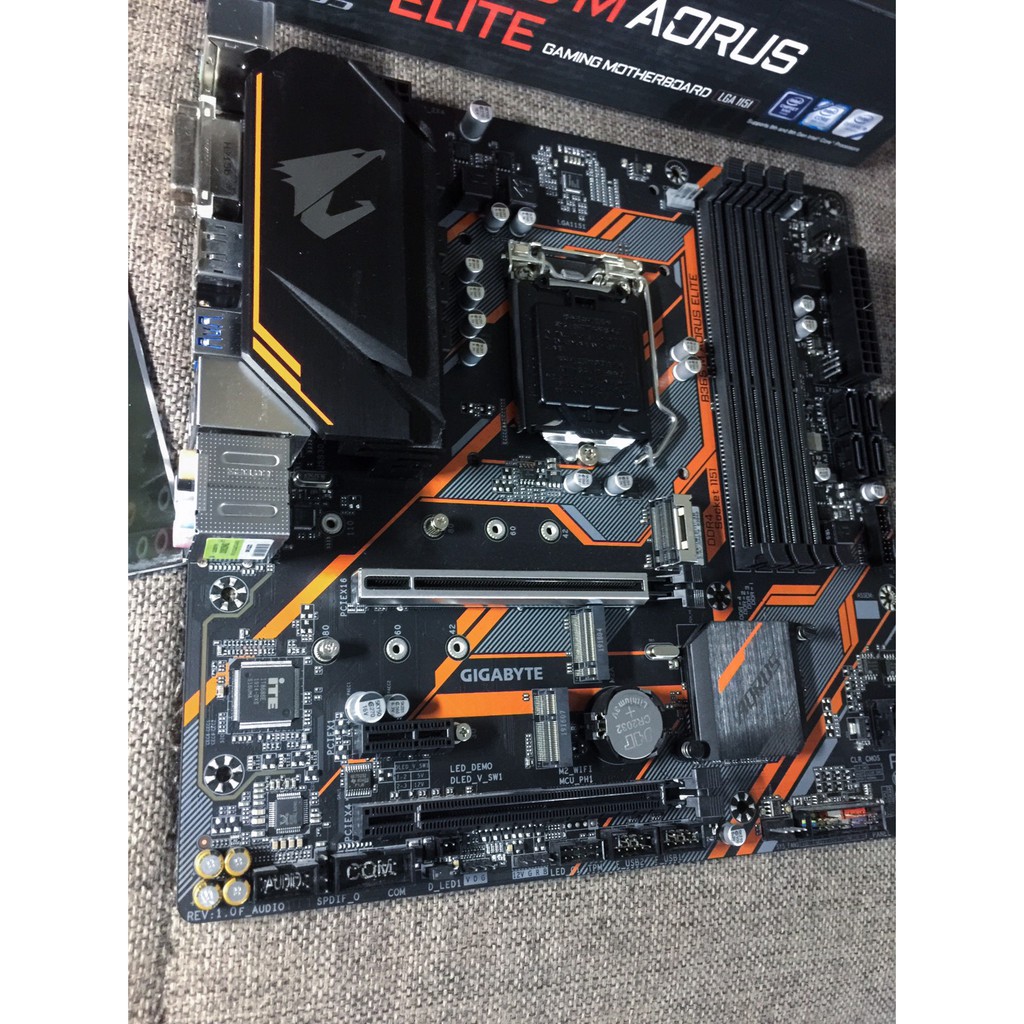 (ประกัน3ปี) GIGABYTE B365 M AORUS ELITE MAINBOARD (เมนบอร์ด) 1151 ...