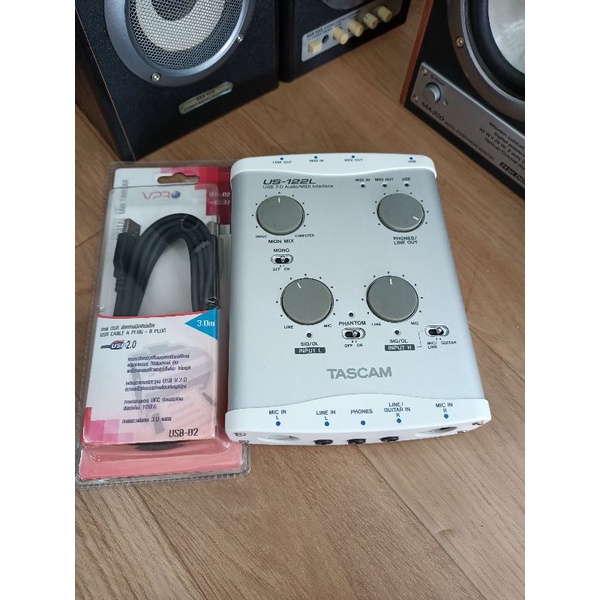 (ส่งฟรี)TASCAM US-122L USB MIDI 2-in 2-out Audiointerface Zero-latency ...