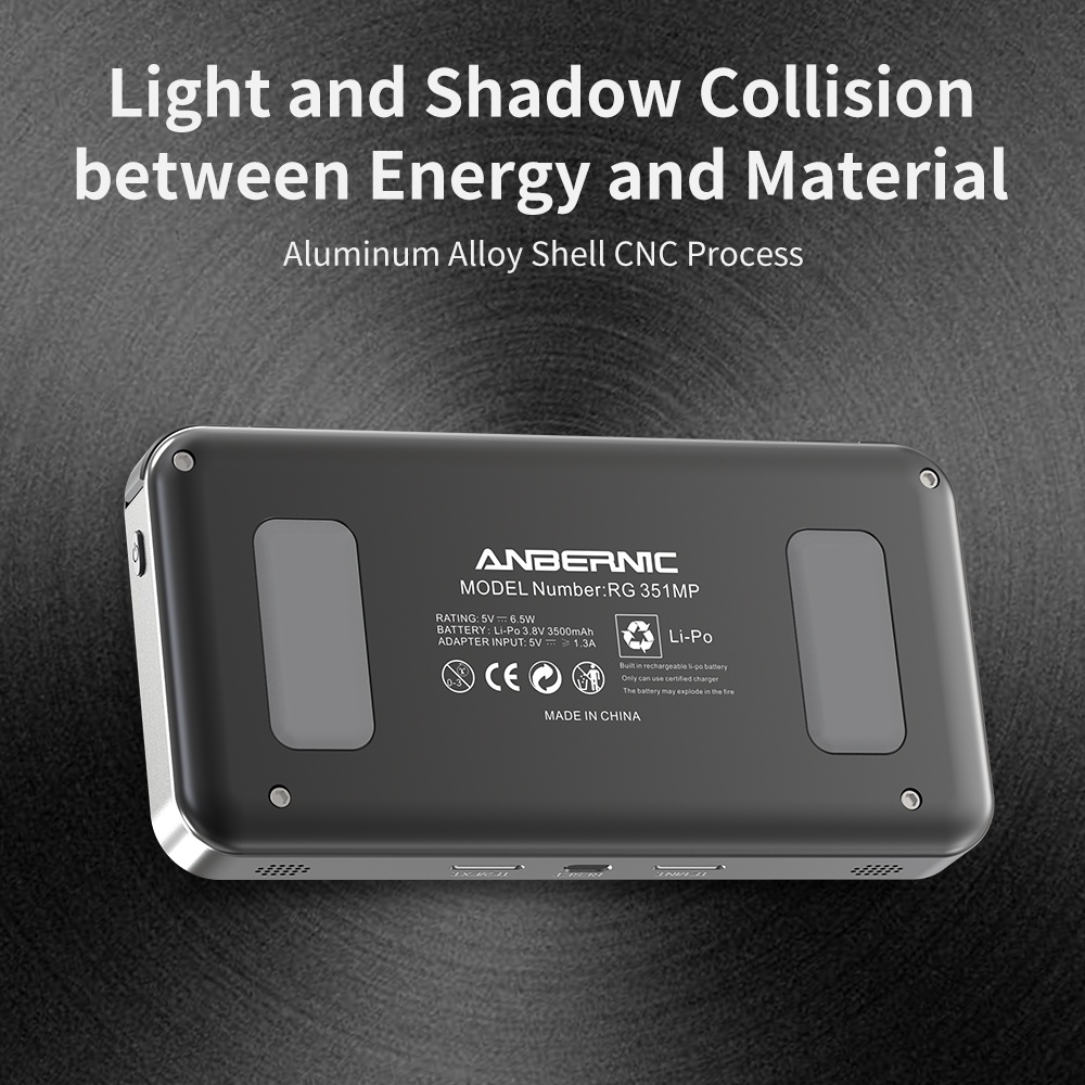 ANBERNIC RG351MP Metal Retro Handheld Game Console For PS1 PSP N64 GBA ...