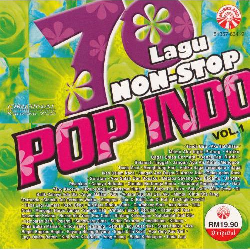 แผ่น Cd เพลงอินโด 70 Non-Stop Pop Vol.1 VCD 51357-63419 ...