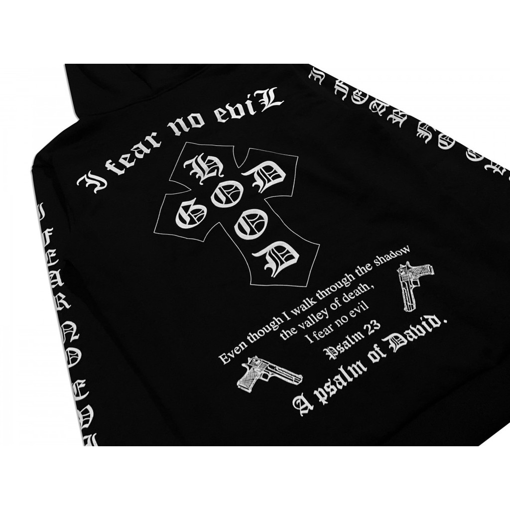 TZ worldwide I FEAR NO EVIL HOODIE - BLACK/WHITE (GLOW INN THE DARK ...