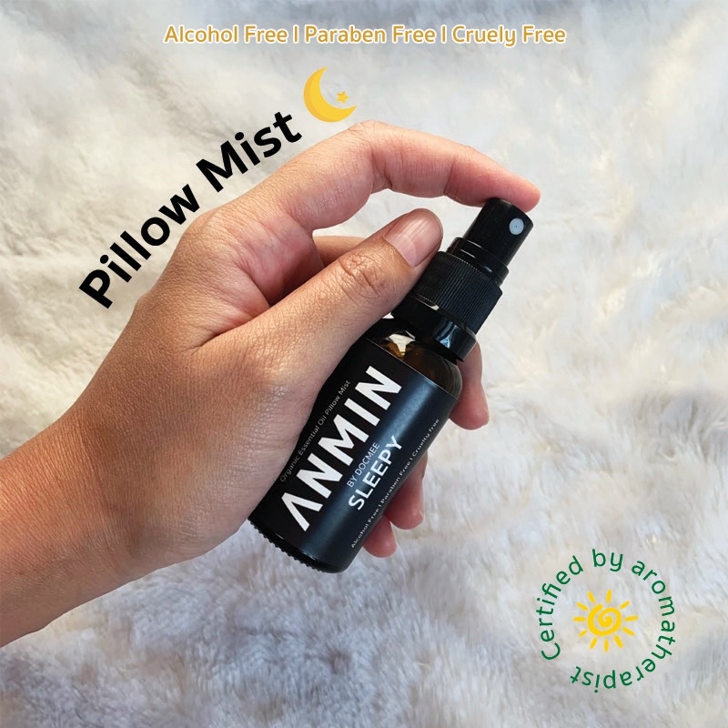 Pillow mist สเปรย์พ่นหมอน ANMIN SLEEPY นอนหลับเป็นธรรมชาติ ใช้น้ำมันหอม ...