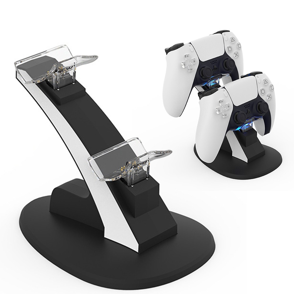 Game Controller Dual Charger Dock Desktop Power Cradle Stand Station ...