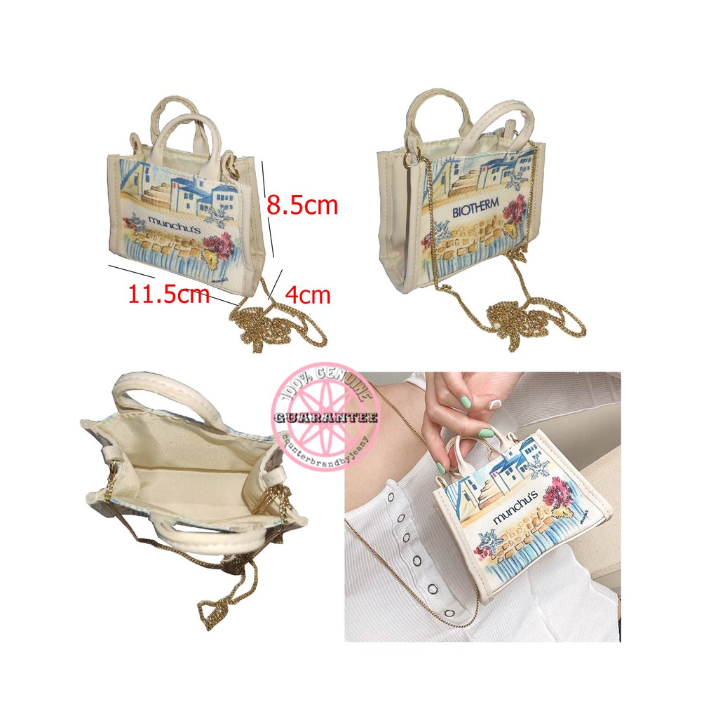 กระเป๋าสะพาย ไซส์มินิ BIOTHERM X MUNCHU'S Mini Crossbody Bag | Shopee ...