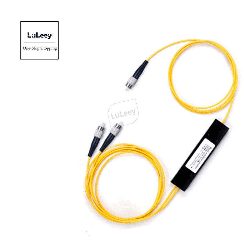 FC UPC Fiber Optic 1x2 PLC Splitter 1310 1550nm Wavelength Single Mode ...