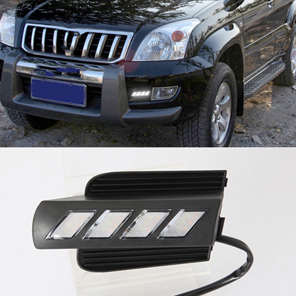 Car Flashing 2Pcs DRL For Toyota Prado 120 Land cruiser LC120 FJ120 ...