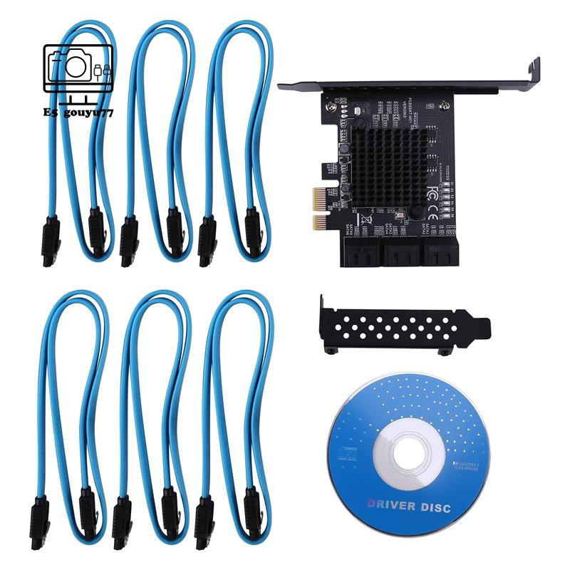 6-Port SATA III PCIe Card, PCIe SATA III Controller Card to 6GB/S ...