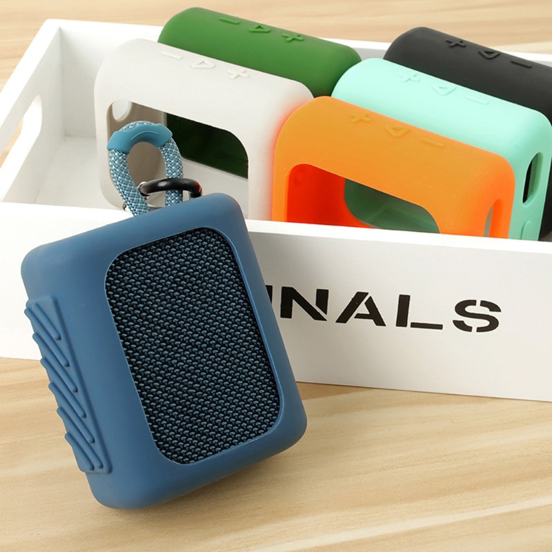LIDU Portable Silicone Case Protective Cover Speaker Case for JBL GO 3 ...