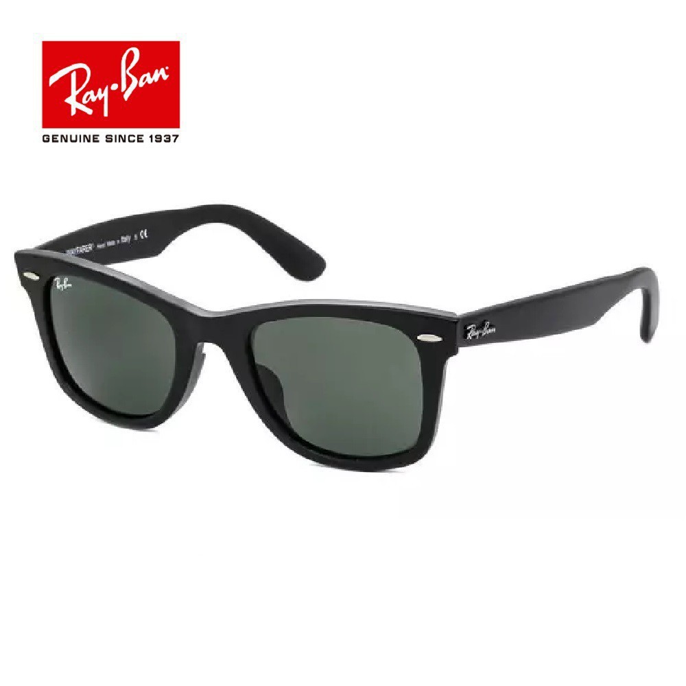 Ready Stock Original _Rayban_ Sunglasses Wayfarer Sunglasses 2140 Black ...