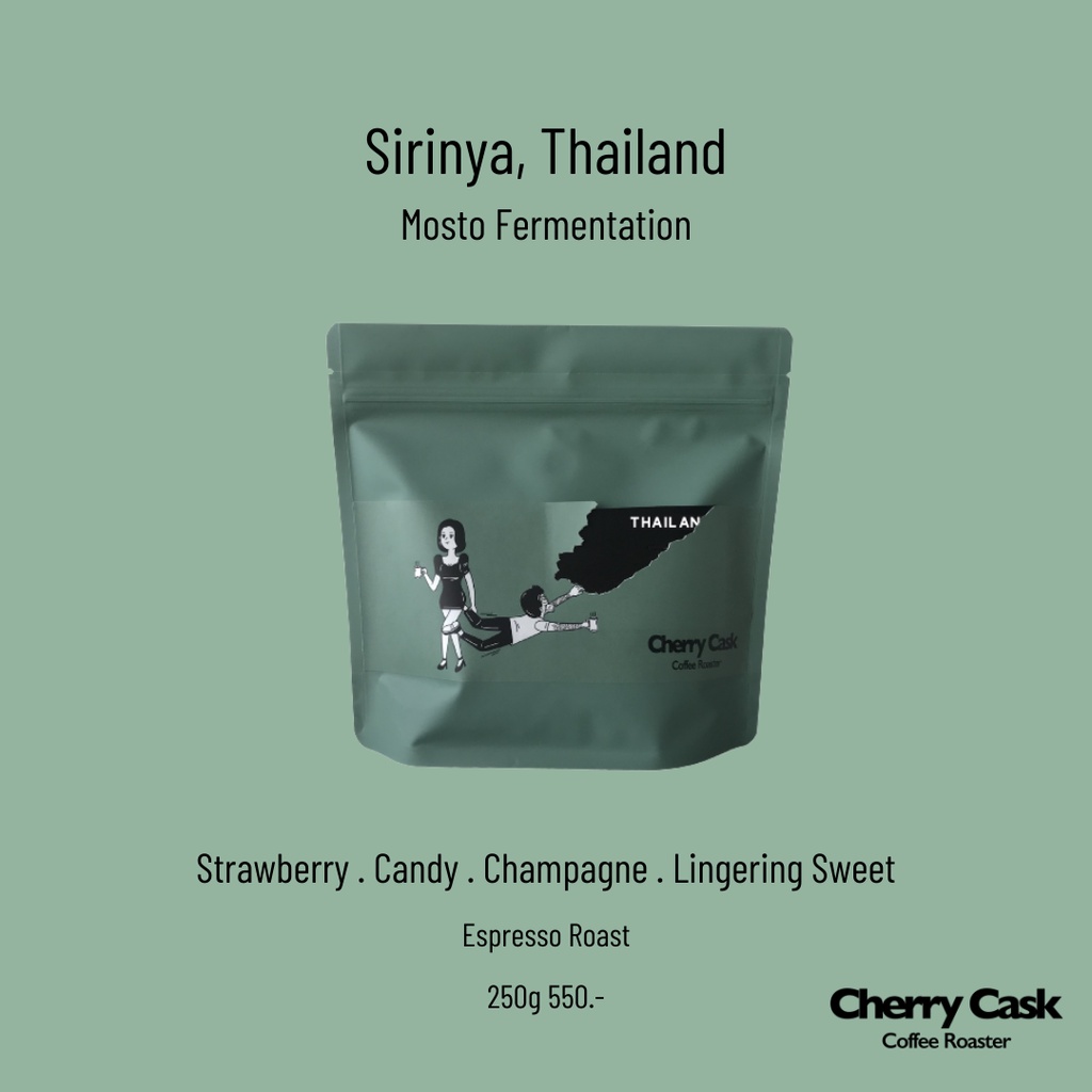 Sirinya Thailand - Mosto FermentationEspresso - cherrycask_coffee ...