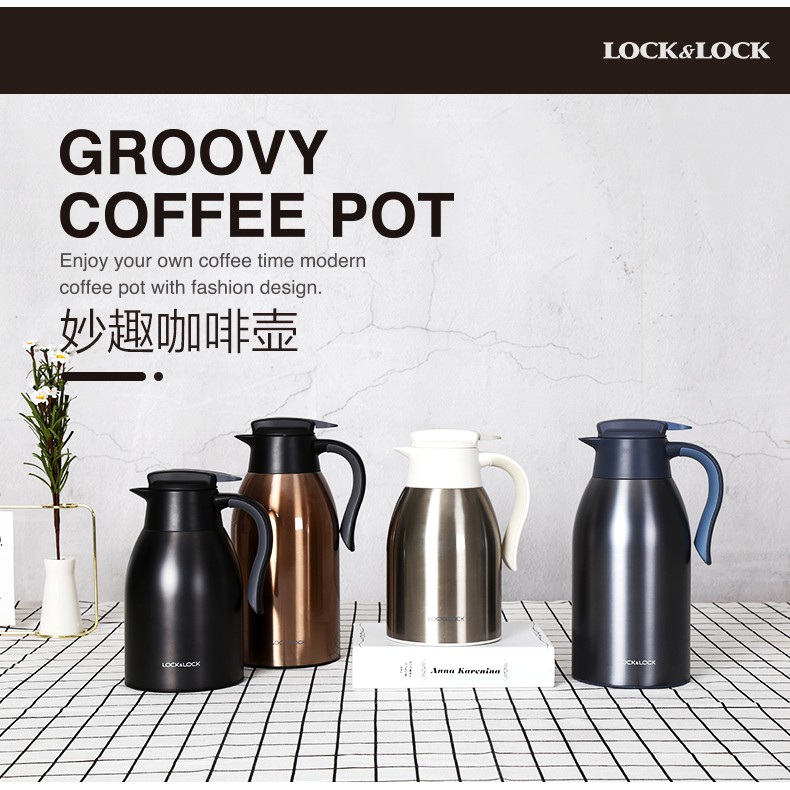 Lock＆Lock Funny Coffee Insulation Pot Hot Water Large Capacity ...