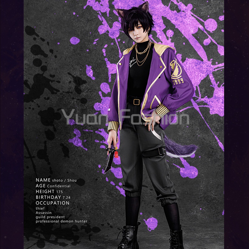 คลังสินค้าพร้อม NIJISANJI Vtuber shoto cos Clothing Puppy shxtou ...