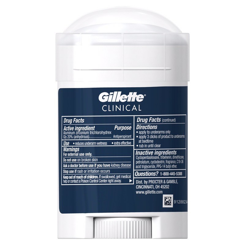 Gillette Clinical Soft Solid Sport Triumph Antiperspirant and Deodorant ...