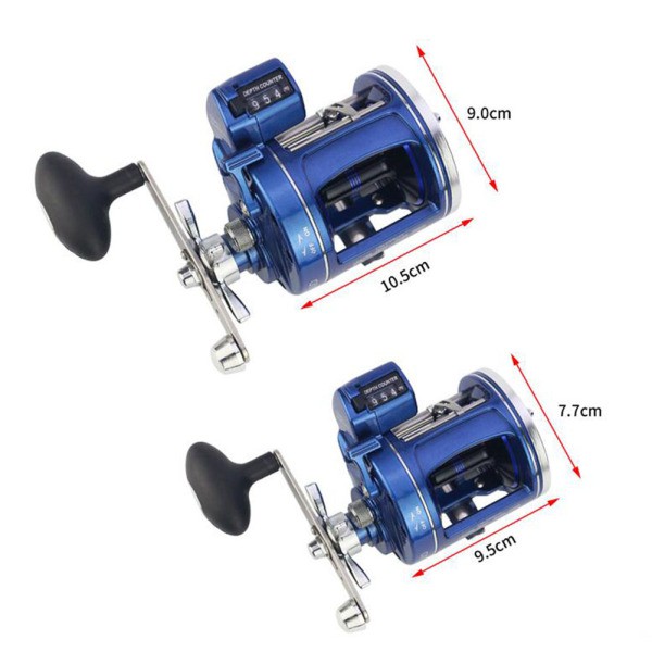 Left/right Hand Spinning Reel with ACL Counter Trolling Reel Fishing ...