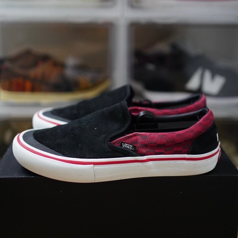 Vans x Baker Slip On (Pro) Black/Red 8.5us - sattawatpolpanna - ThaiPick