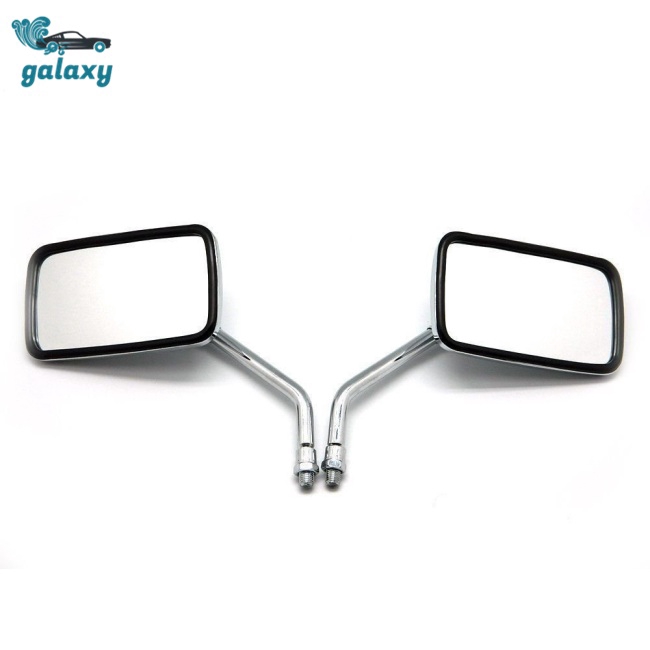 Motorcycle Chrome Rearview Side Mirrors Fashional Cool Square Shape ...