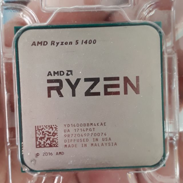 AMD Ryzen 5 1400 4C8T 3.2GHz (Boost 3.4GHz) R5 1400 AM4 (มือสอง ...