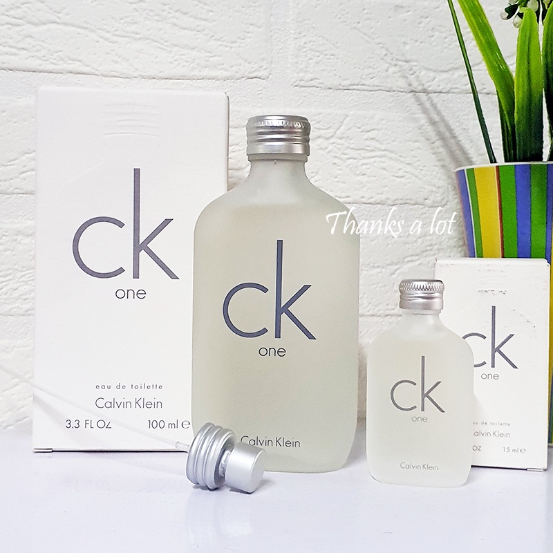 น้ำหอม กลิ่นยอดนิยม Calvin Klein Ck One Eau De Toilette ขนาดพกพา 10 ml. 15 ml. และขนาดปกติ 100 ...