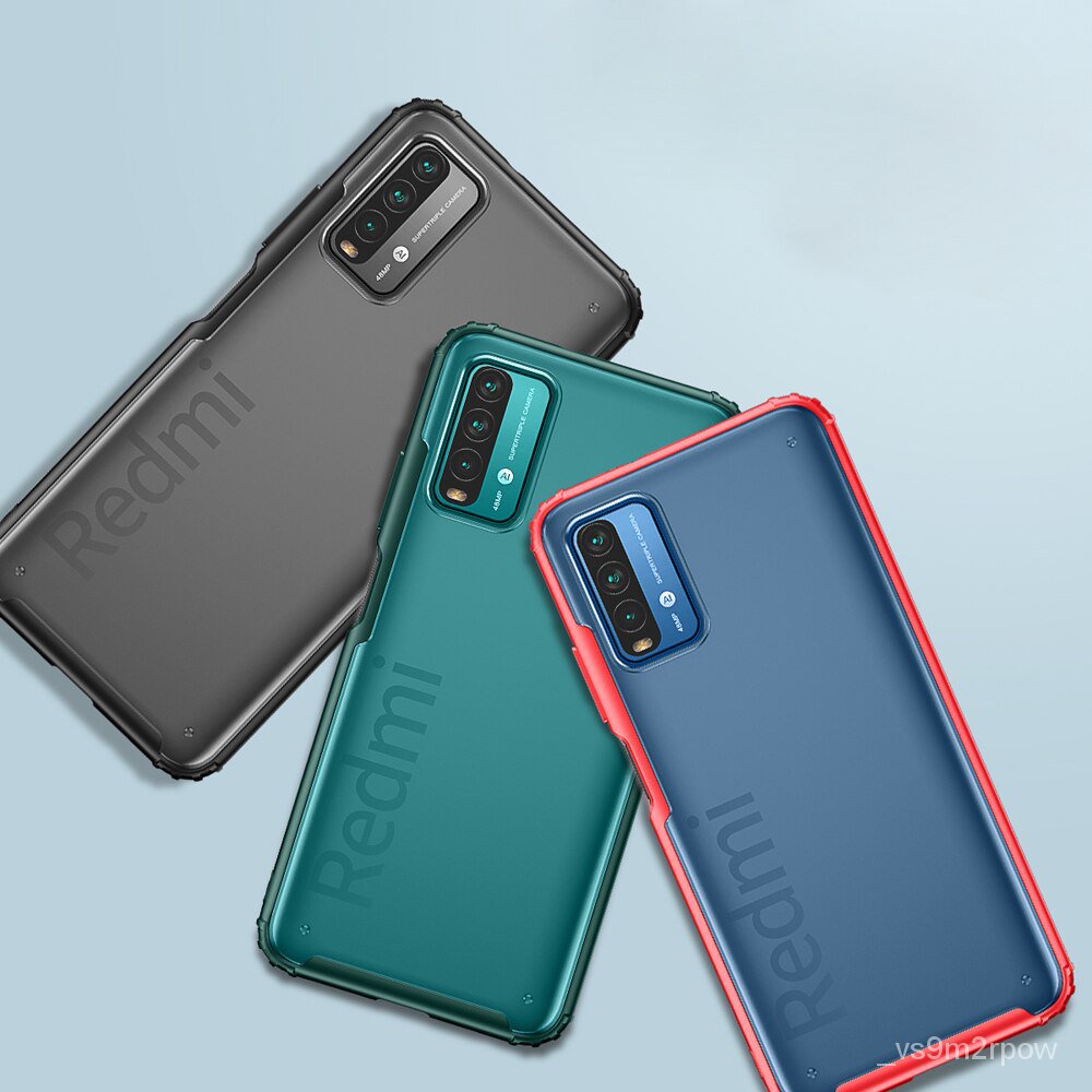 Xiaomi Redmi 9T 9 Power Shockproof TPU Bumper PC Transparent Case Cover ...