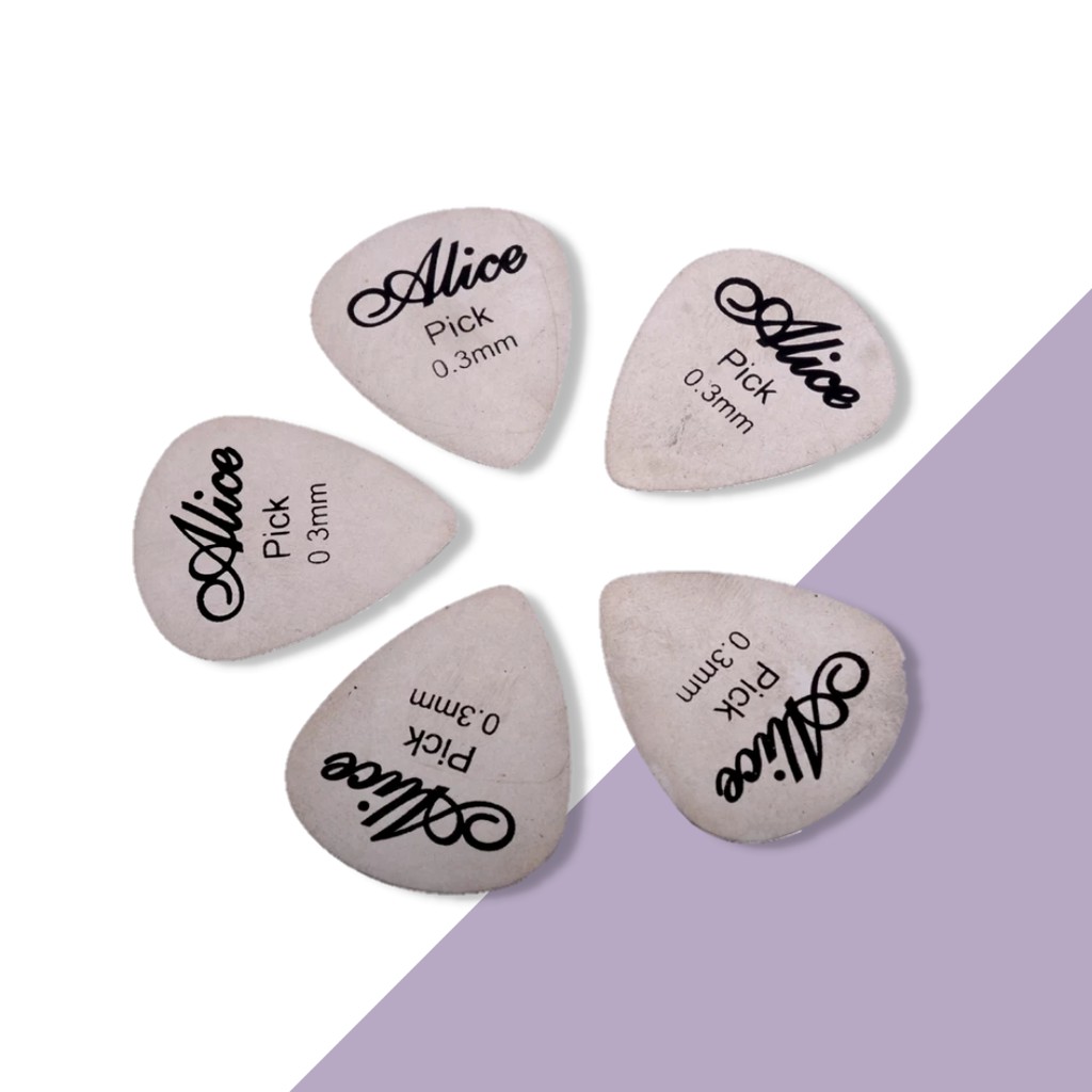 Alice Pick Stainless ปิ๊กกีตาร์ โลหะ ขนาด 0.3mm ปิ๊ก อลิซ ปิ๊กกีตาร์ ...