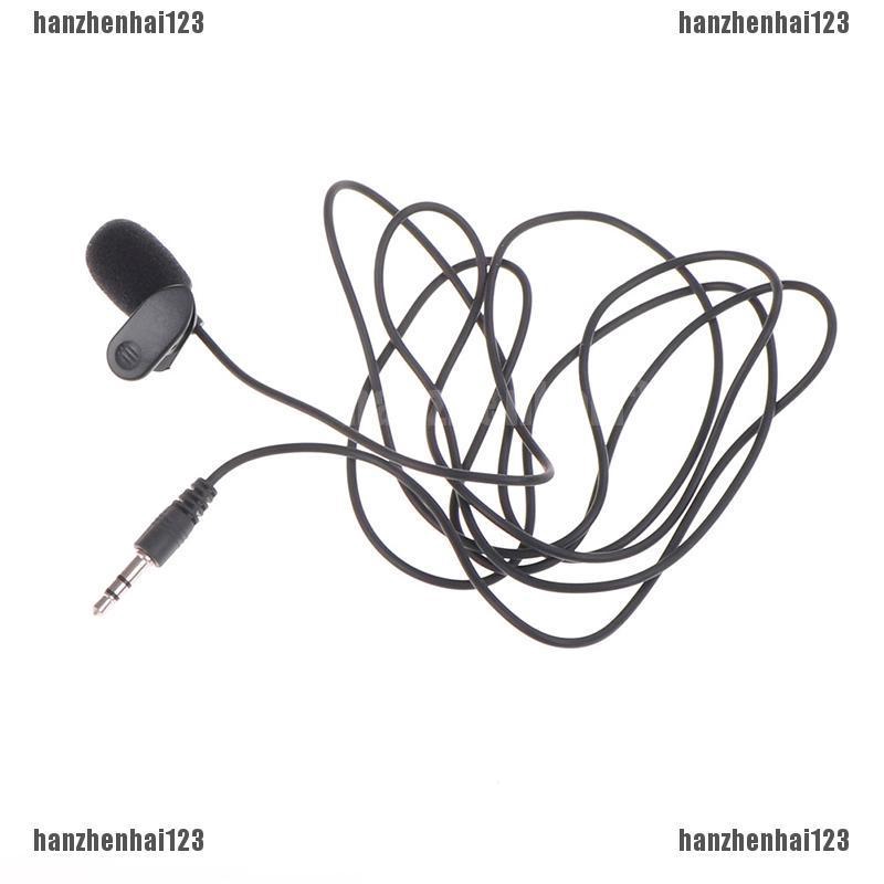 3.5mm Mini Studio Speech Mic Microphone Clip for PC Desktop Notebook 2M ...