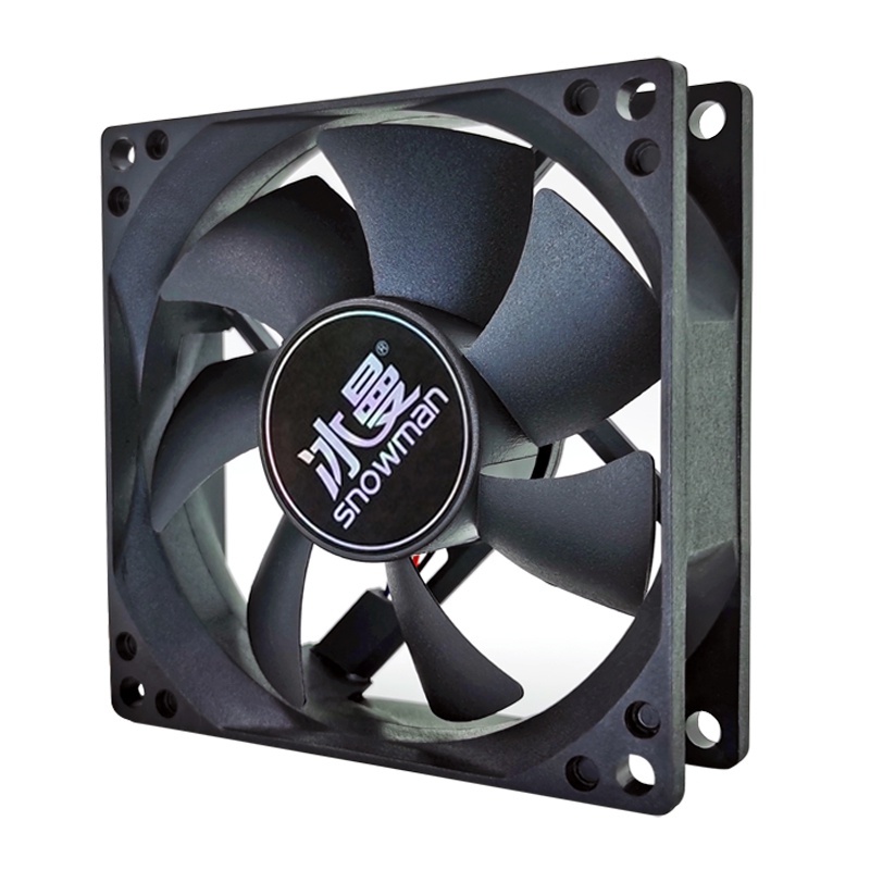 SNOWMAN 80mm 4 Pin PWM Fan Computer Case Fan Silent 8CM Fan CPU Cooling ...