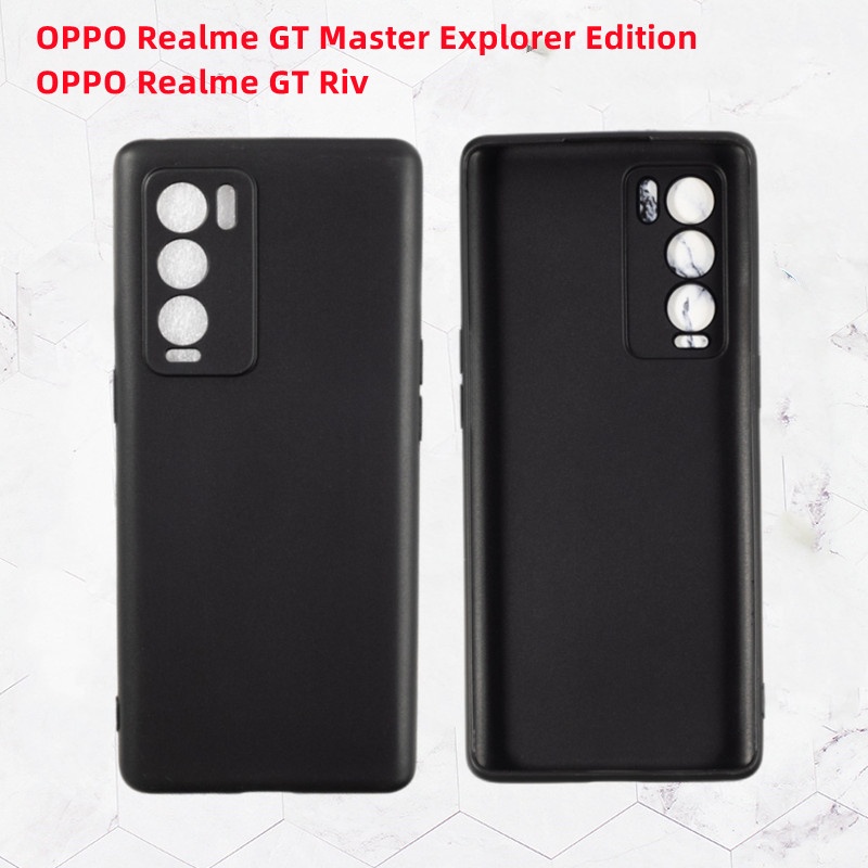 เคสโทรศัพท์มือถือ TPU แบบนิ่ม สีดํา สําหรับ OPPO Realme GT Master ...