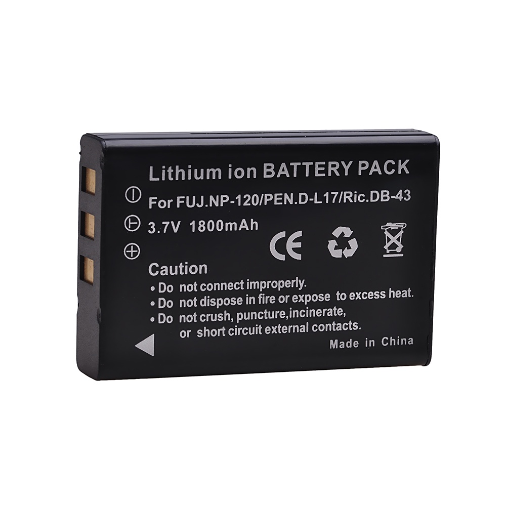 NP-120 NP120 FNP120 DL17 D-Li7 DB-43 BP-1500s Battery for Fuji Fujifilm ...