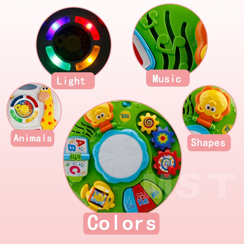 Infants Musical Instrument Learning Table Baby Toys Animals Piano Early ...