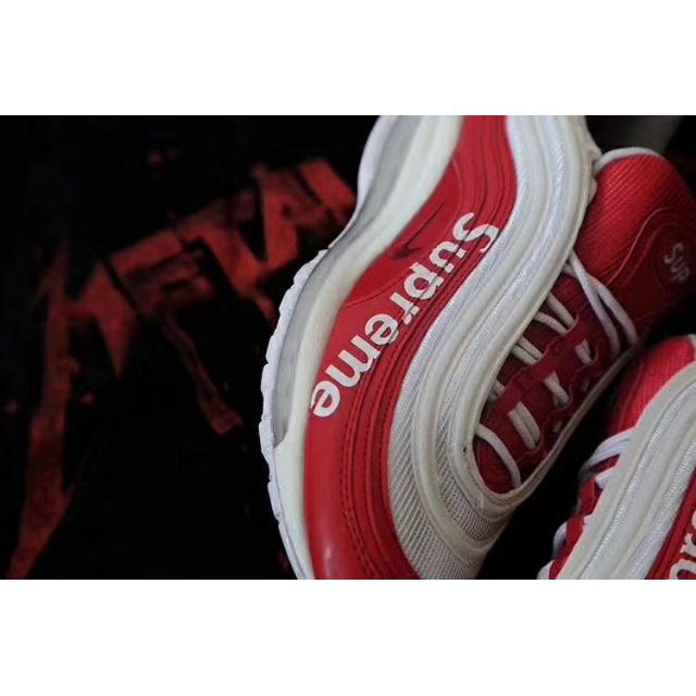 2018 nike air max 97 X Supreme รองเท้าผ้าใบ แท้ รองเท้าผู้ชาย ผู้หญิง ...