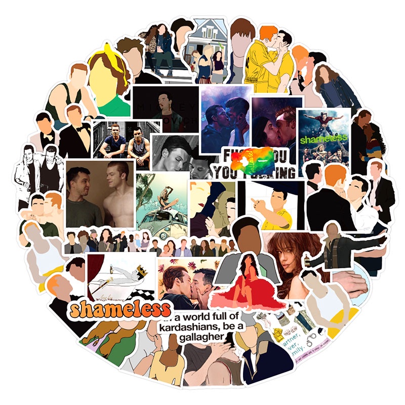 103050csack Classic TV Show Shameless Stickers For Notebook Motorcycle ...