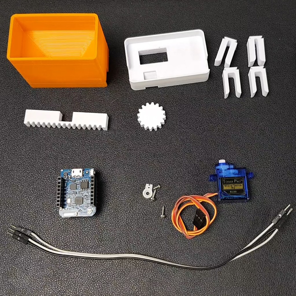 ชุดโปรเจค เครื่องให้อาหารปลาอาหารนก Iot ผ่านมือถือ ใช้กับ Arduinonodemcuesp8266 มีวีดีโอสอนการ